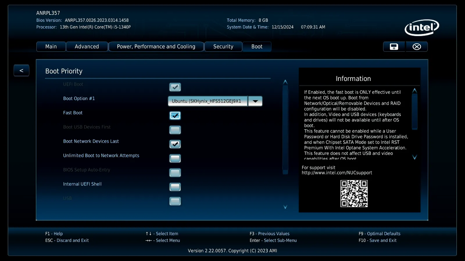 Intel NUC开启Fast Boot后进入BIOS的方法(Ubuntu) | Patrick's Blog